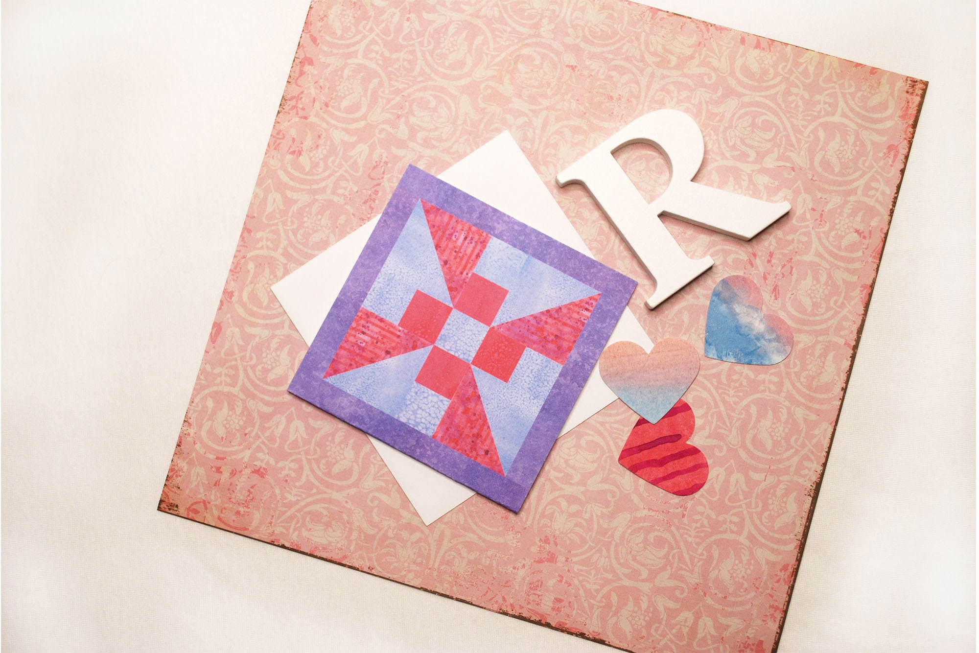 Bright Watercolor Quilt Square Card Set of 6 Quilt Note Cards, Quilt ...