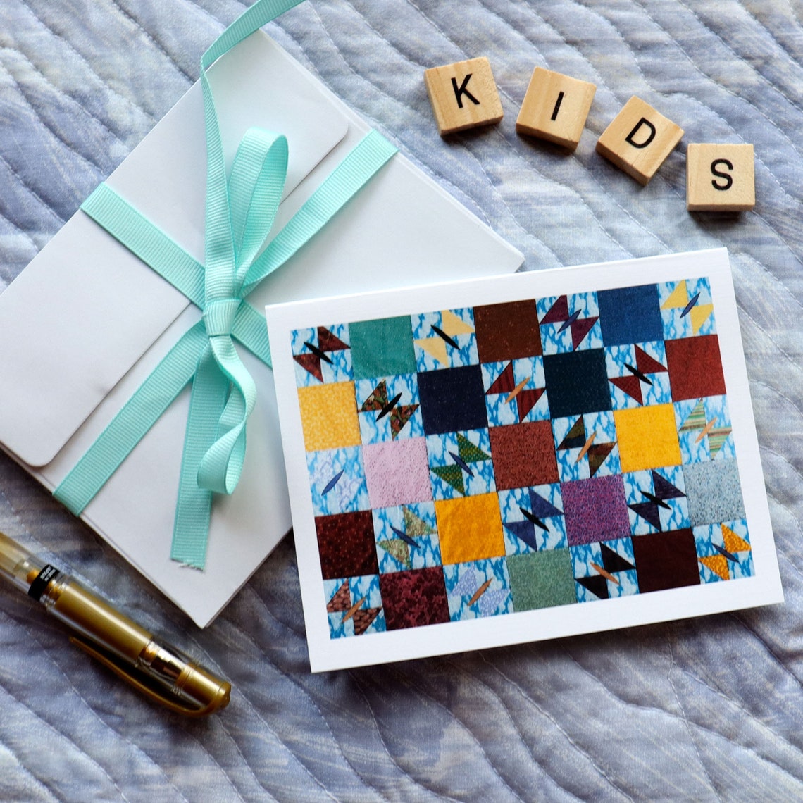 Kid's Quilt Note Card Collection Set of 6 Quilt Note - Etsy
