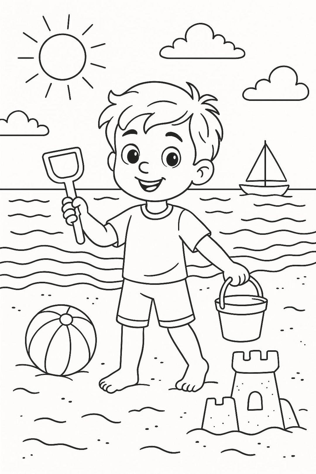 Henry at the Beach - Etsy