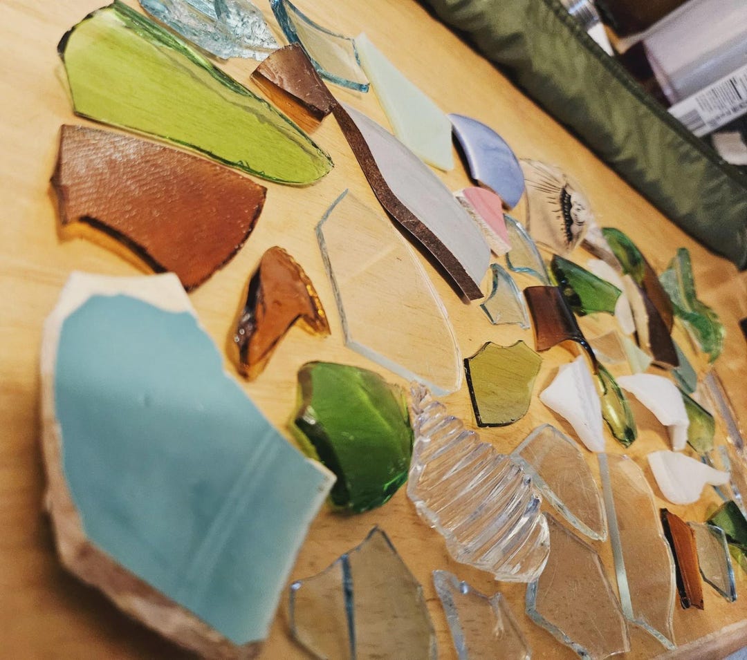 Mixed Color & UV Reactive Glass Chunks for Crafting - Etsy