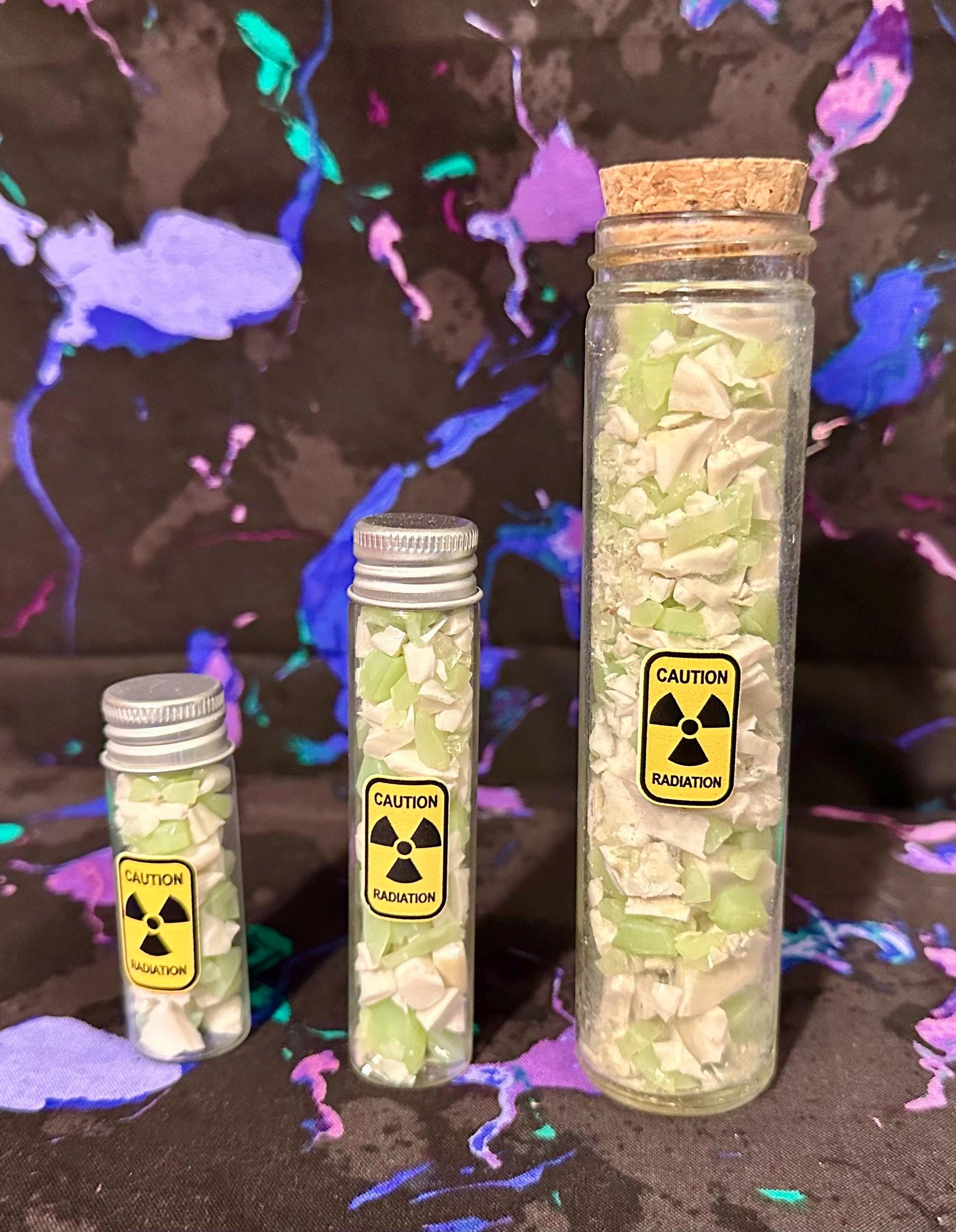Uranium Glass Shard Vial – UV Reactive Novelty Decor - Etsy