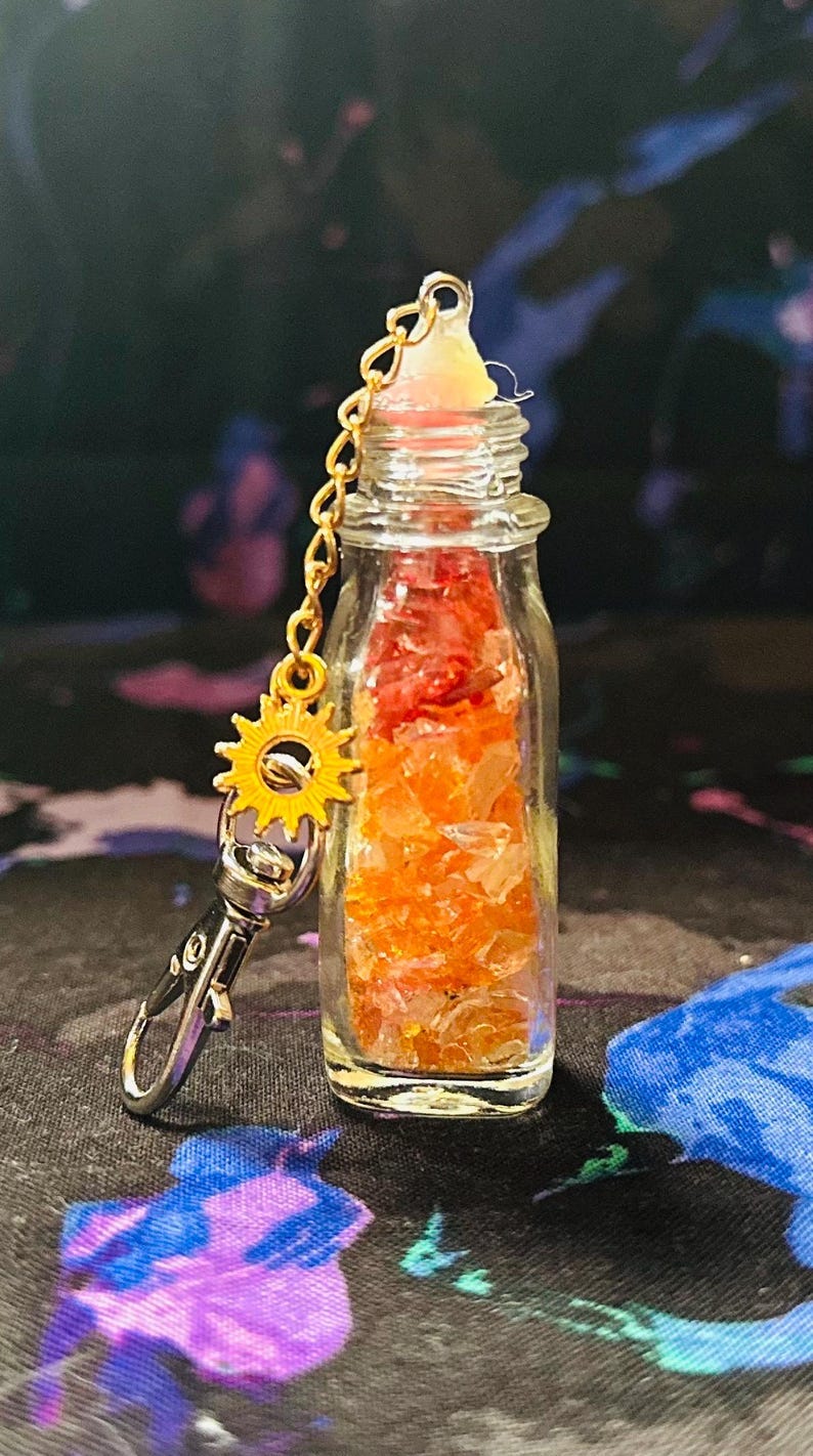 Crushed Uranium/cadmium Glass Mini Bottle Keychains - UV Reactive ...