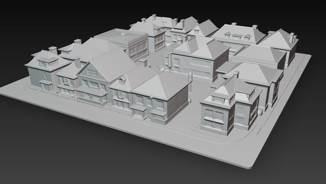 3D PRINTED City Block Building FOR MODELS 59 - Etsy