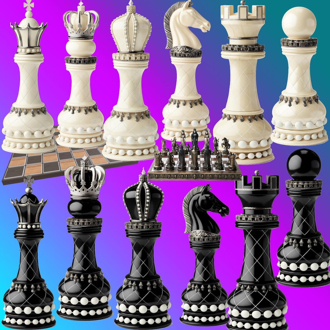Elegant Competition Chess Set With Collector's Board - Etsy