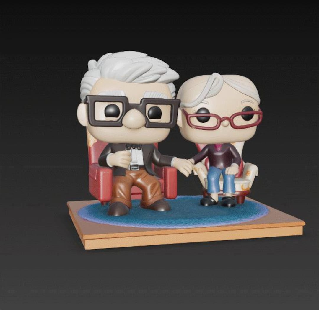 Funco Pop Style Character Collectible Figure Carl and Ellie Disney FOR ...