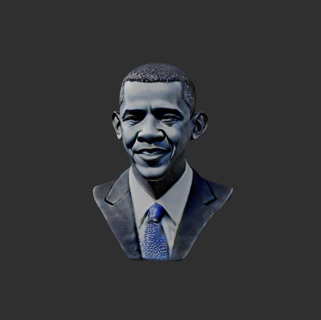 Bust of a Famous Person, Barack Obama - Etsy