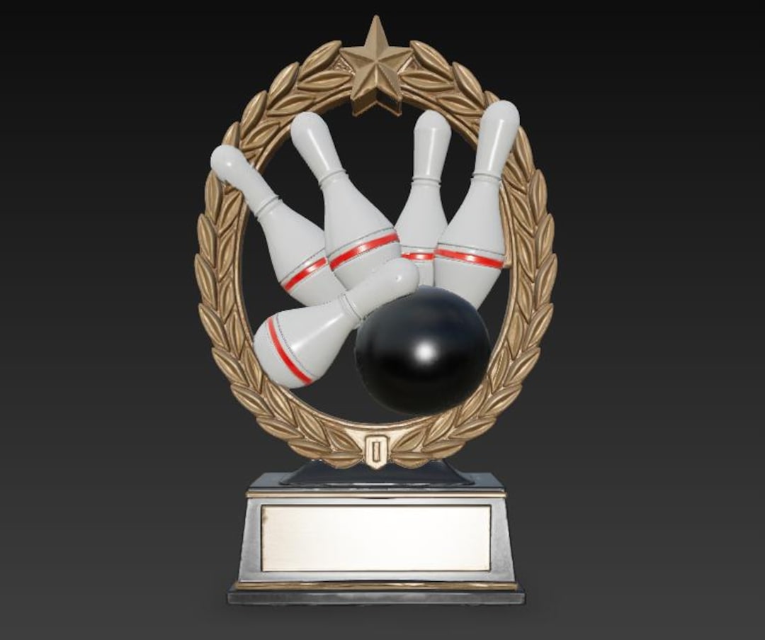 Bowling Trophy - 3D Model for Printing STL - PJH3D - Etsy