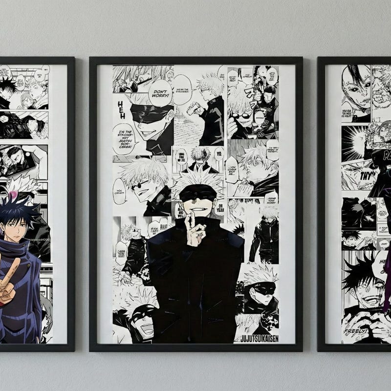 Gojo Satoru Manga Panels - Etsy