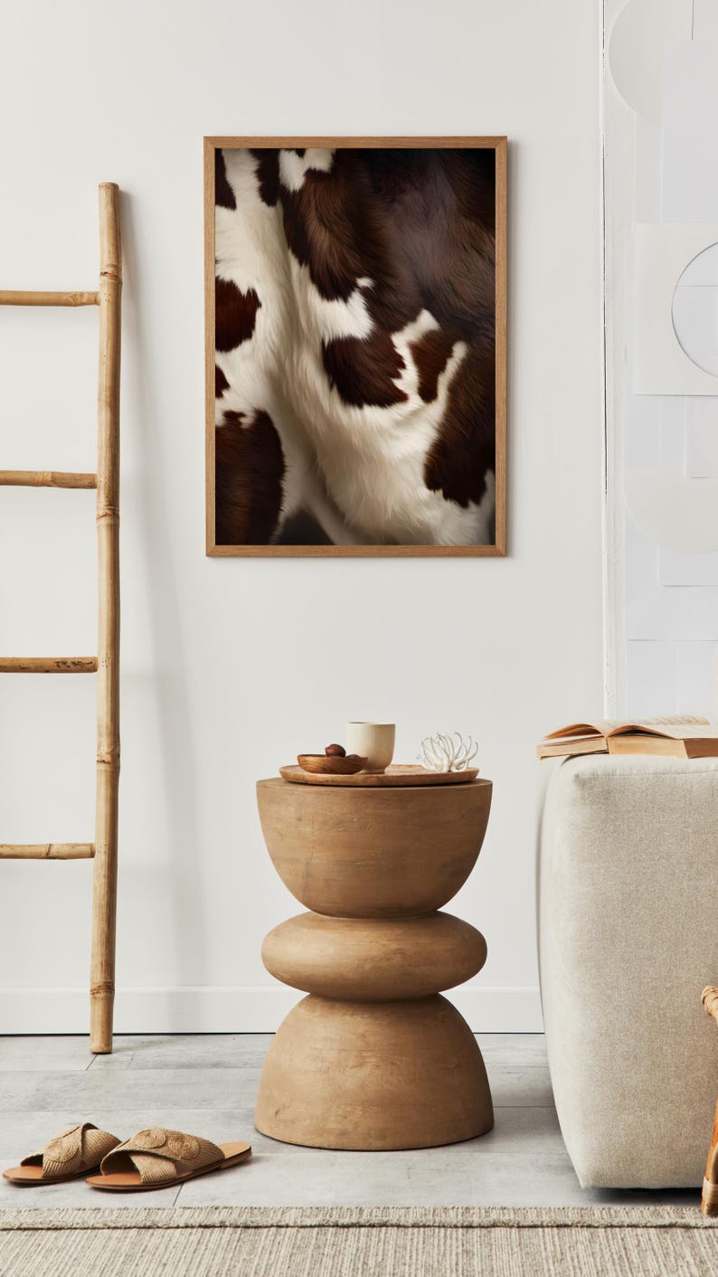Cow Print , Animal Photography Poster, 90s Aesthetic Vintage Wall Art ...