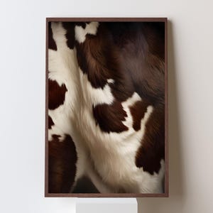 Cow Print , Animal Photography Poster, 90s Aesthetic Vintage Wall Art ...