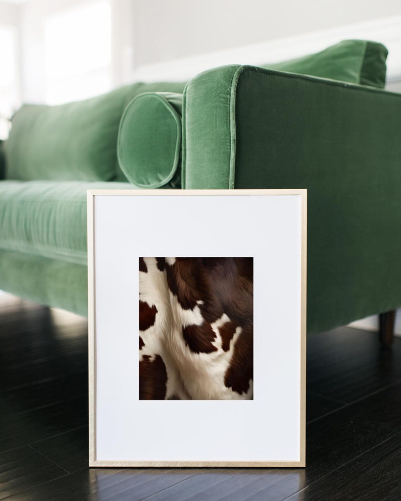 Cow Print , Animal Photography Poster, 90s Aesthetic Vintage Wall Art ...