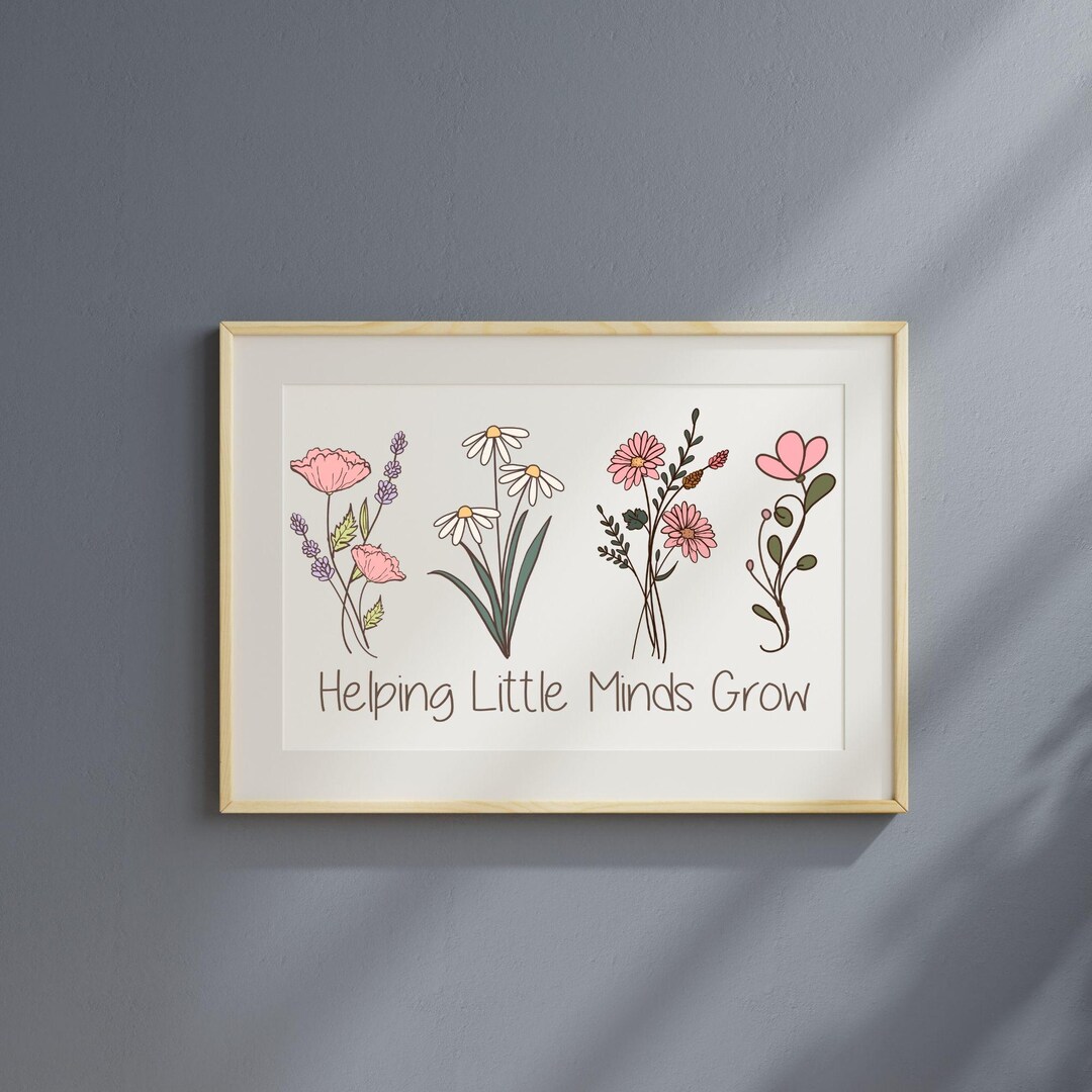 Making Little Minds Grow PNG: Teacher Classroom Decor (digital Download ...