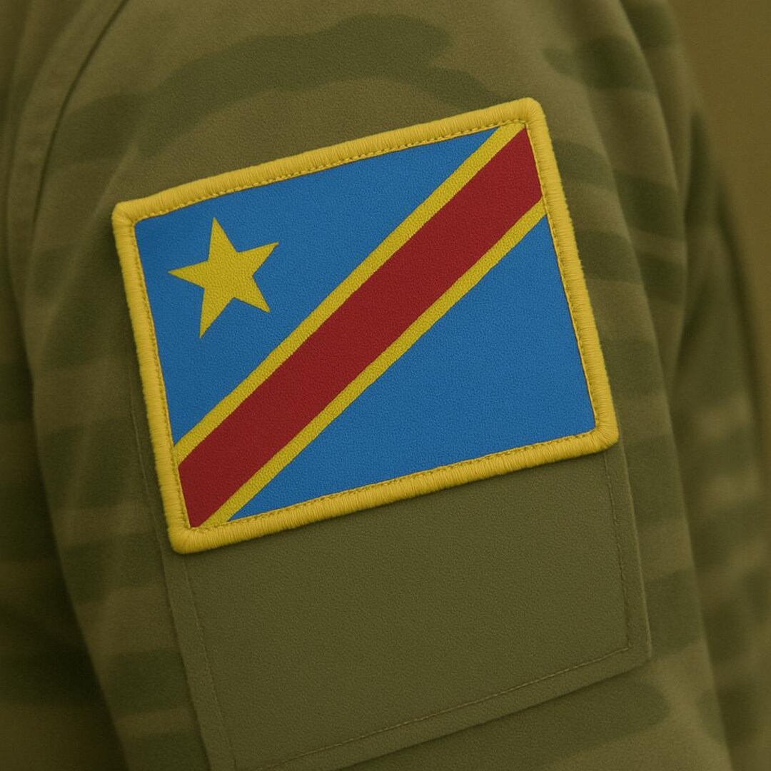 Democratic Republic of the Congo Flag || Embroidered Patches ...