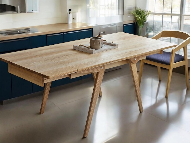 Compact 2-in-1 Transformer Dining Table - Solid Wood Dining and Coffee ...