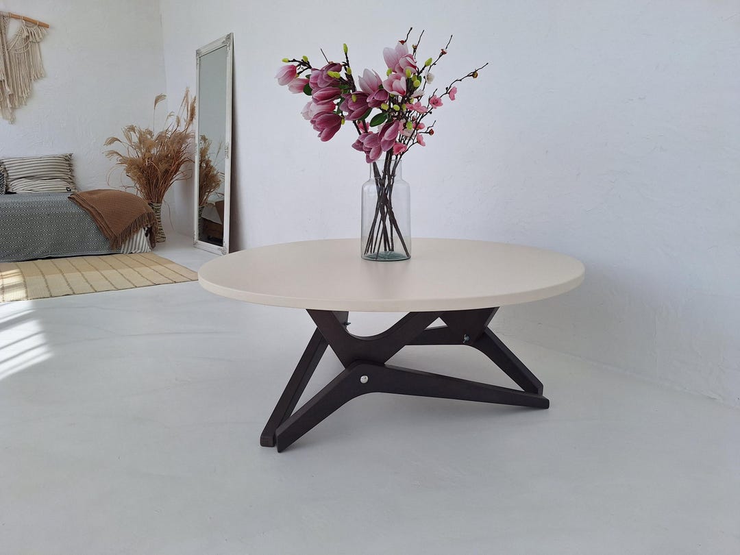 Japanese Yin Yang Transformer Table: Solid Wood Adjustable Coffee ...