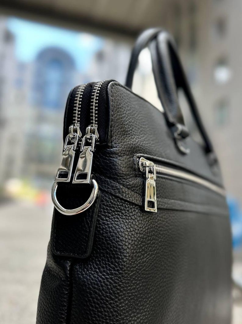 Leather Laptop Bag Handle, Briefcase Vintage MacBook Black, Satchel ...