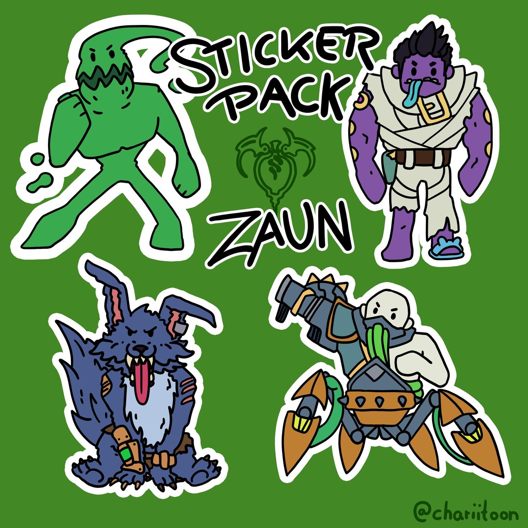 League of Legends Stickers, Arcane Stickers, Cute Stickers, Warwick ...