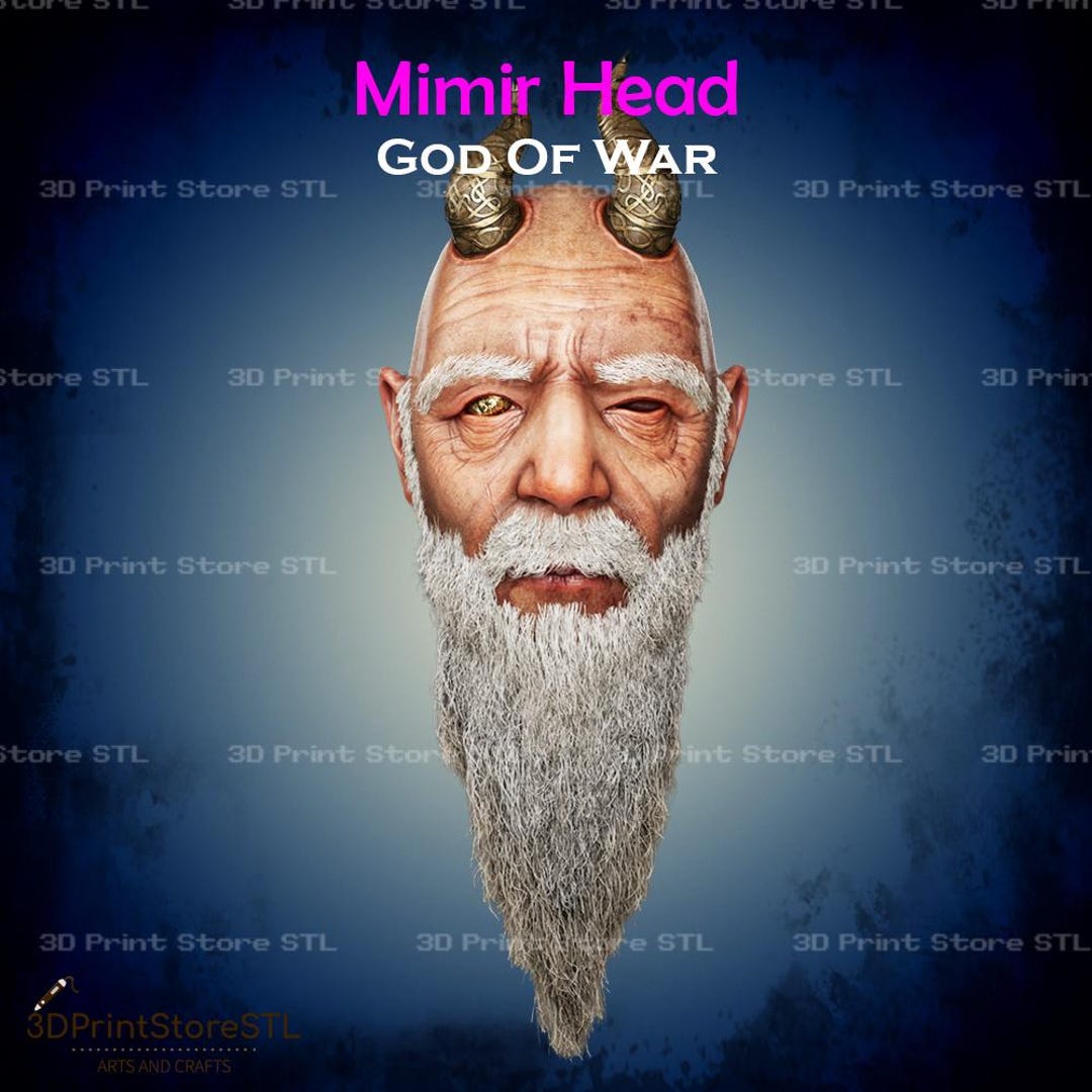 Mimir Head STL FILES Cosplay Prop | Halloween Cosplay | 3D Print Model ...