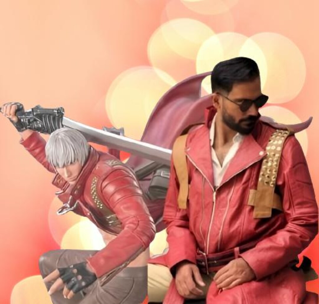 Dante Devil May Cry 3 Red Leather Trench Coat | Cosplay Jacket | Men's ...