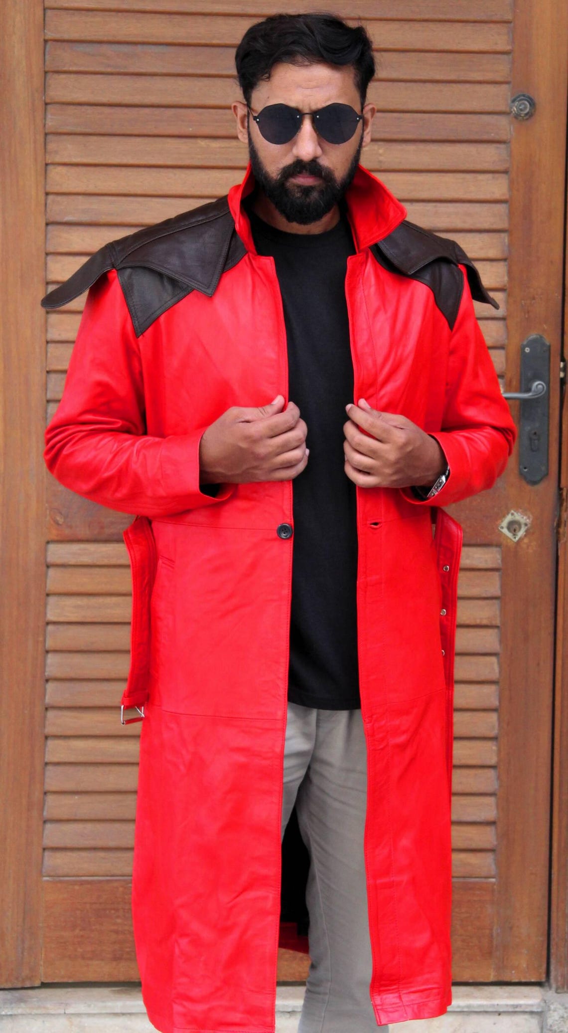 Dante Devil May Cry Red Leather Trench Coat | Cosplay Jacket | Men's ...