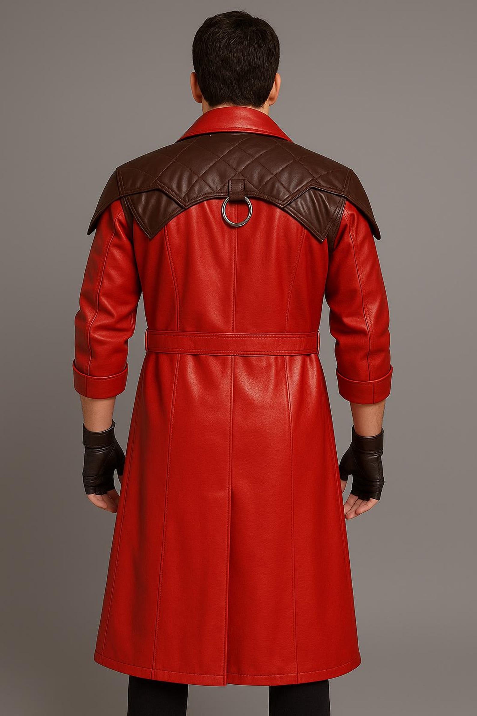 Dante Devil May Cry Red Leather Trench Coat: DMC Cosplay Costume - Etsy
