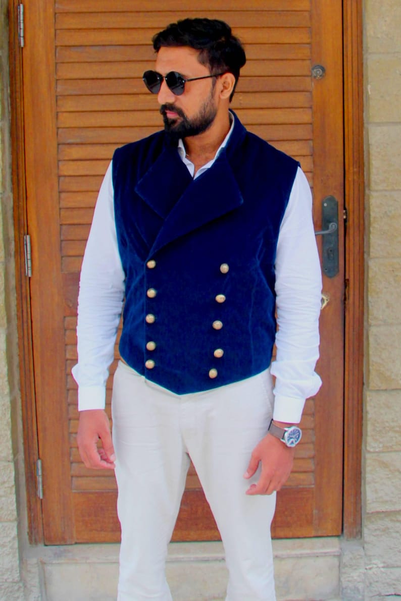 Blue Velvet Steampunk Waistcoat: Unisex Gothic Victorian Vest - Etsy