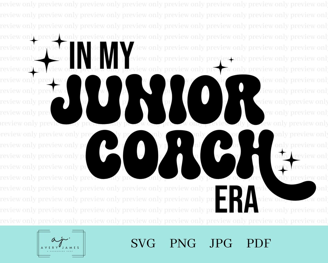 Junior Coach Svg Png, Jr. Coach Era, Cheer Svg, Cheerleading Svg, Cheer ...