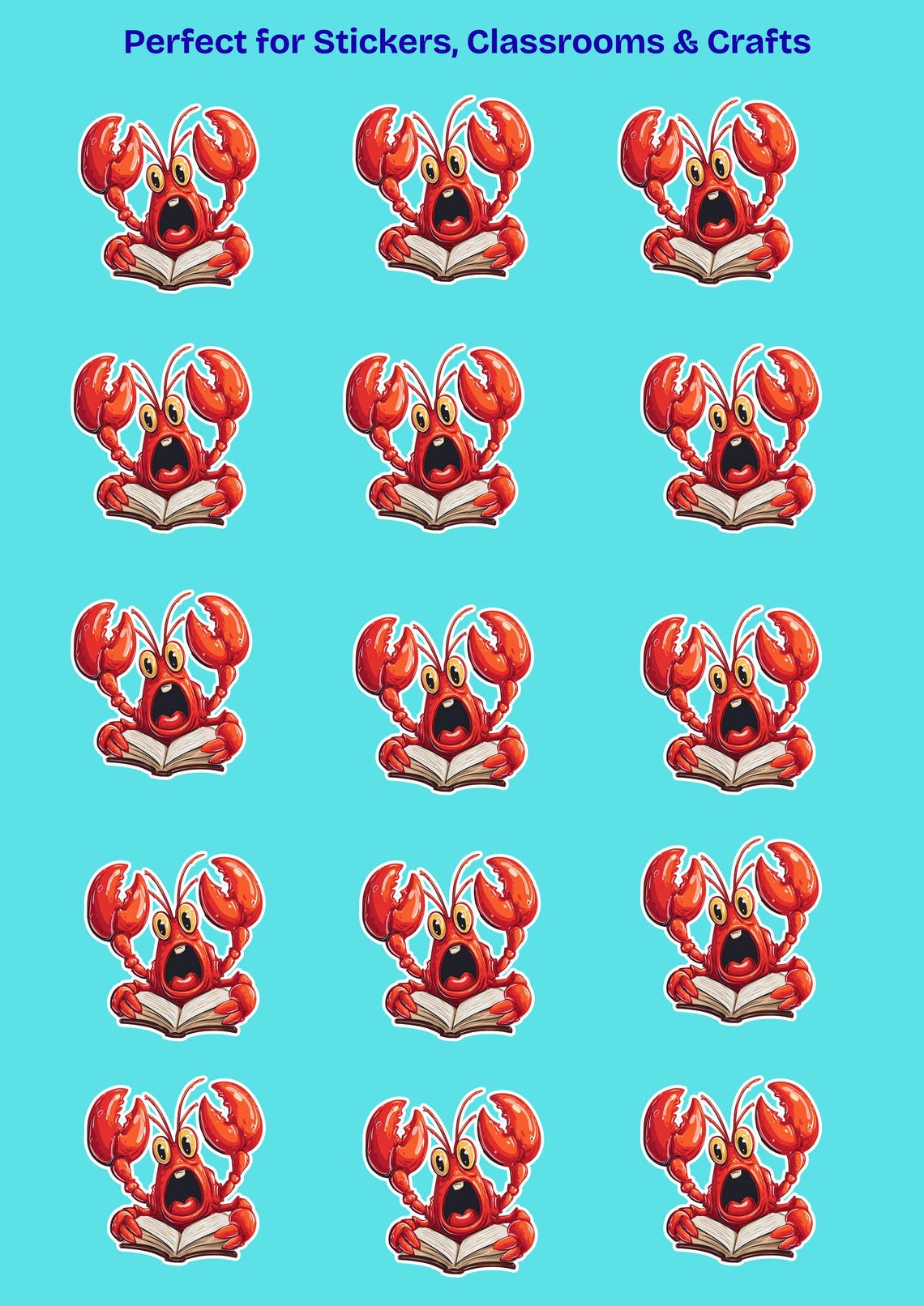 Book Bandits Animal Clipart Bundle – Cute Reading Animals – Teacher ...