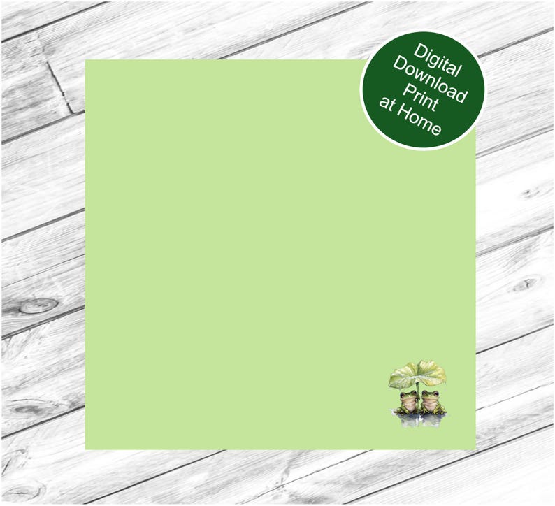 Cute Frogs Birthday Card – Printable Greetings Card (PDF) - Etsy