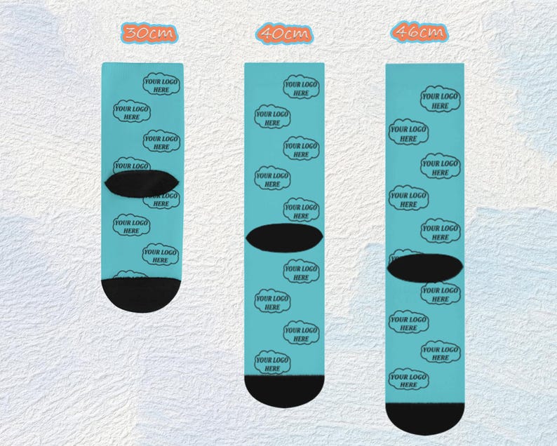 Custom Logo Socks, Personalized Business Logo Sock, Business Logo Socks ...