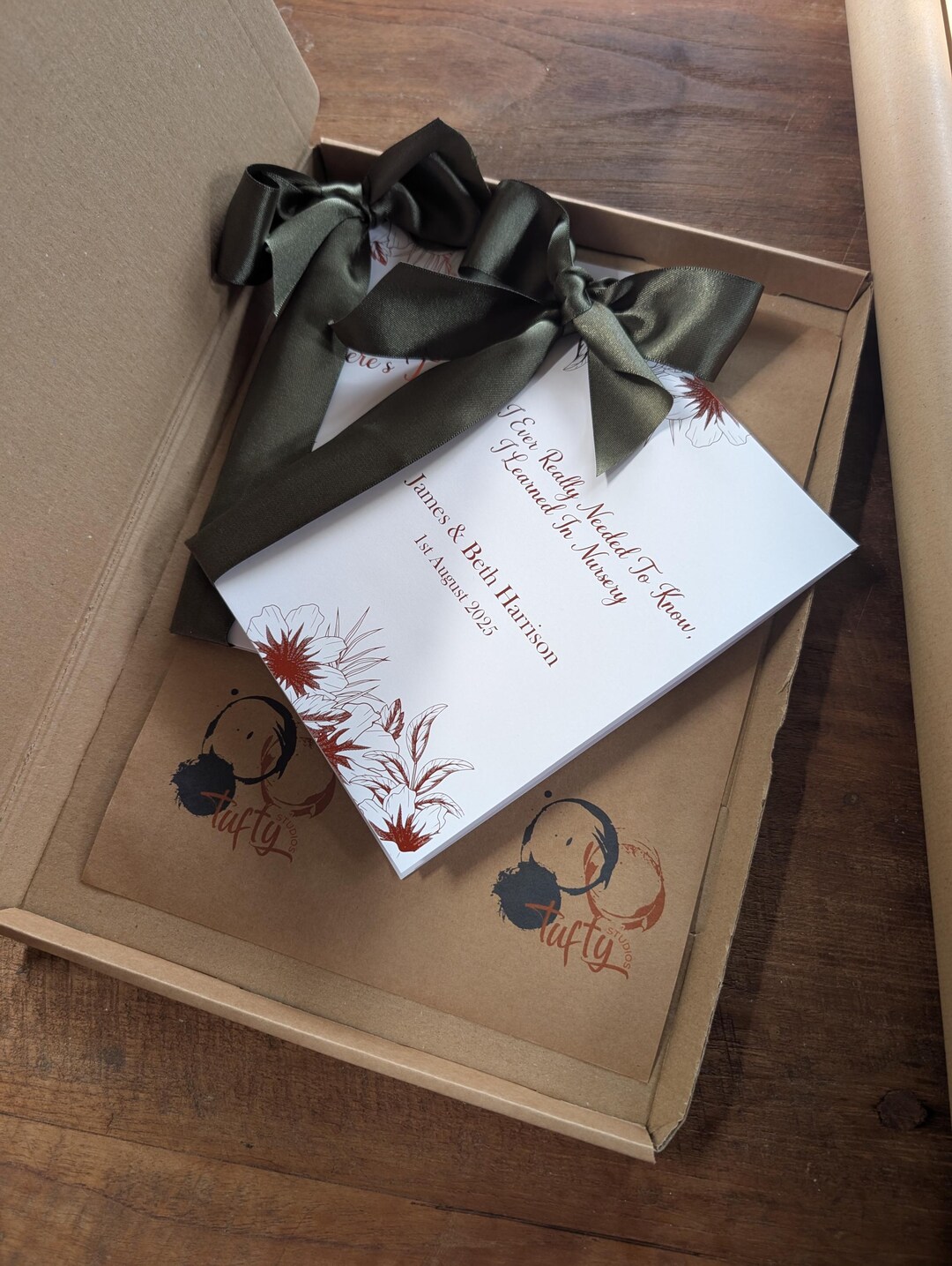 Personalised Wedding Reading Booklet | Custom Ceremony Book | Keepsake ...