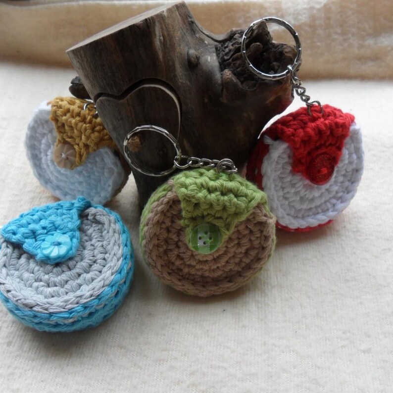 Handmade Crocheted Lip Balm Keyring – Holder for Nivea, Carmex ...