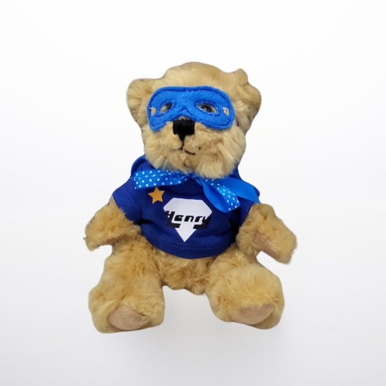 Personalised Super Ted, Classic Teddy Super Costume - Etsy