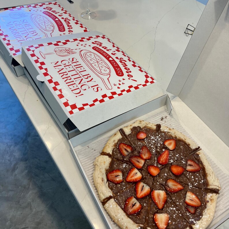 Personalized That's Amore Theme Pizza Party Box Design Template ...