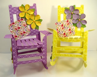 Pop up Chair Card - Etsy