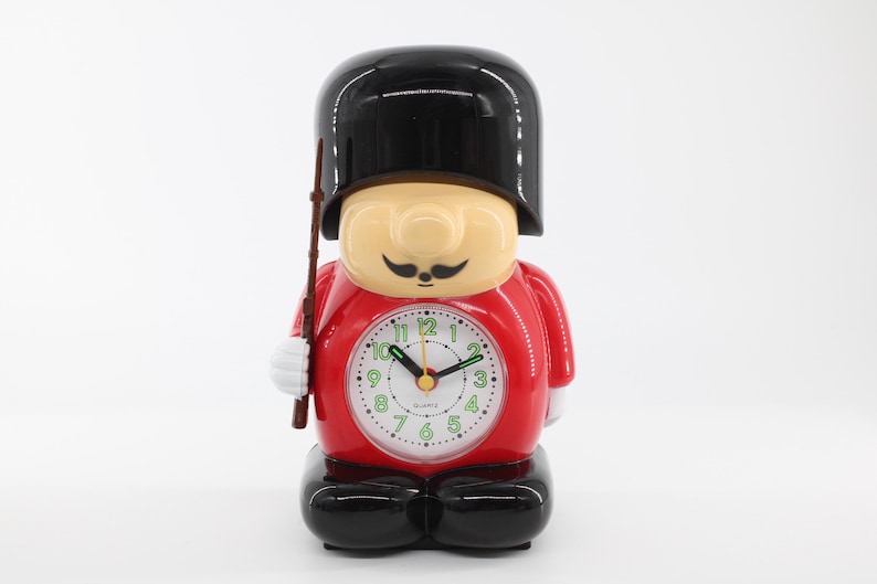 Vintage 80s London Royal Guard Alarm Clock | Talking, Trumpet Sound ...