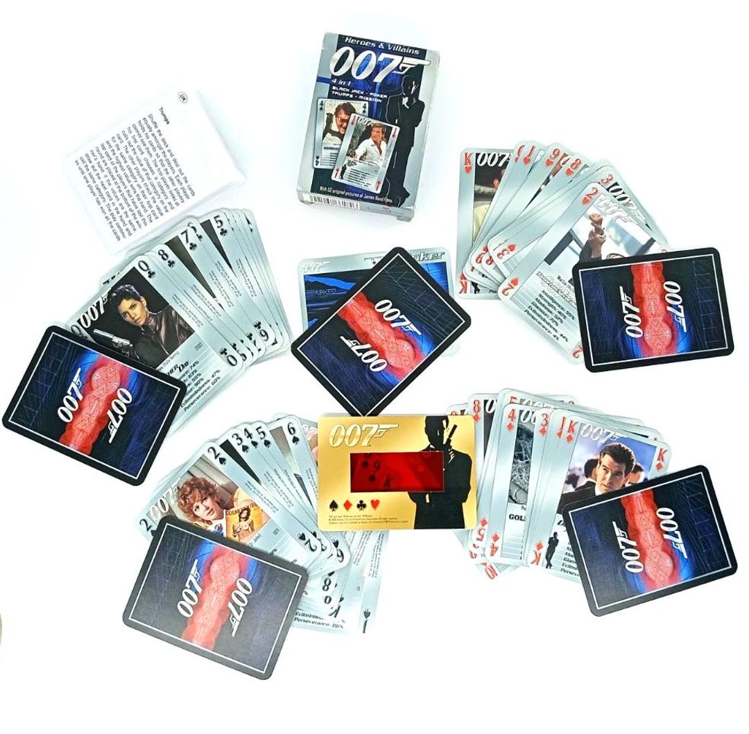 James Bond 007 4-in-1 Heroes & Villains Playing Card Set | Complete ...