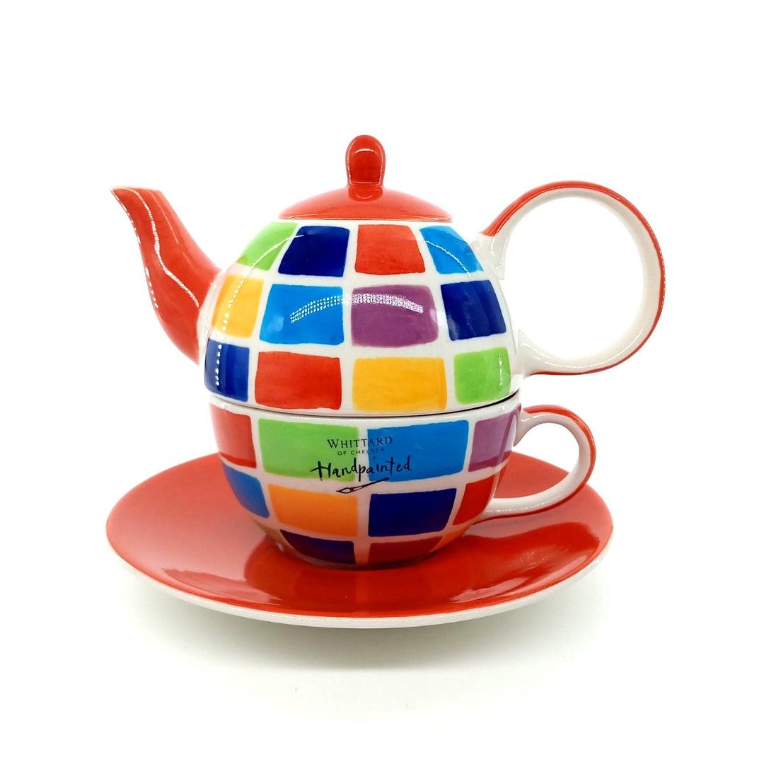 Vintage British Whittard of Chelsea Tea for One Teapot Set - Mosaic ...