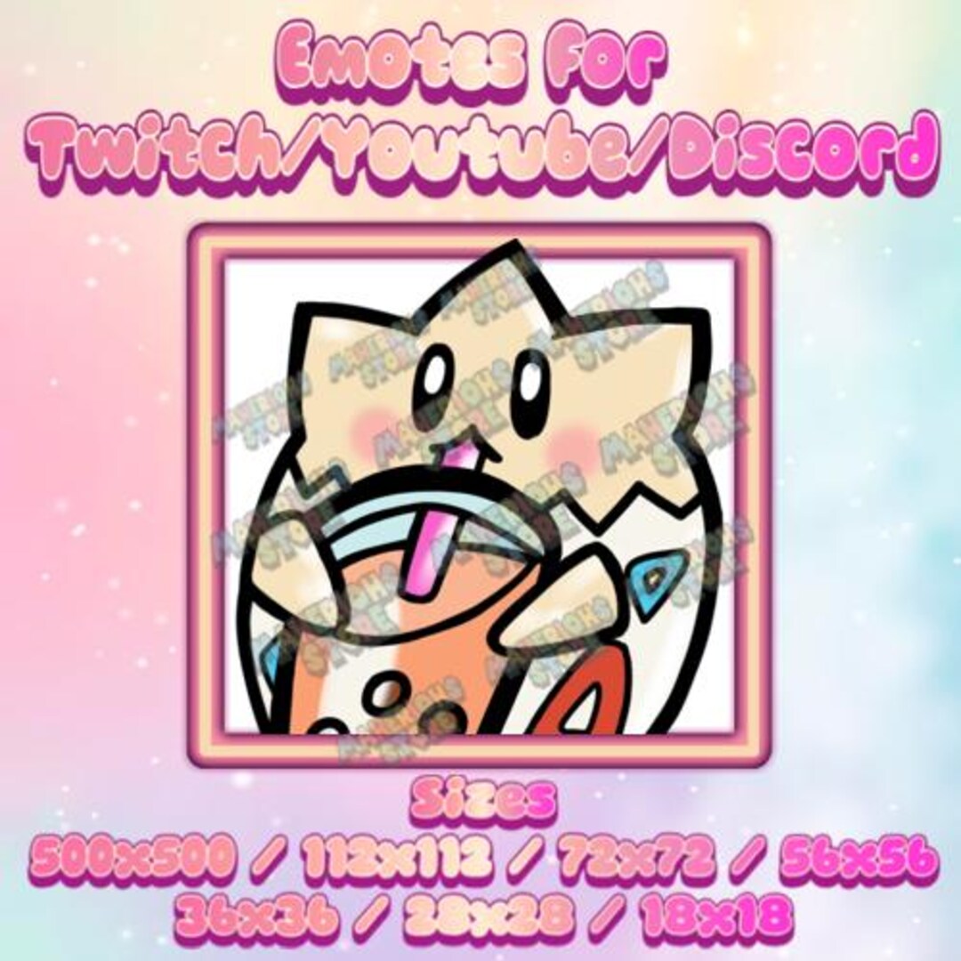 Togepi Sip Emote | Pokémon Twitch Emote, Discord Emote, Youtube Emote ...