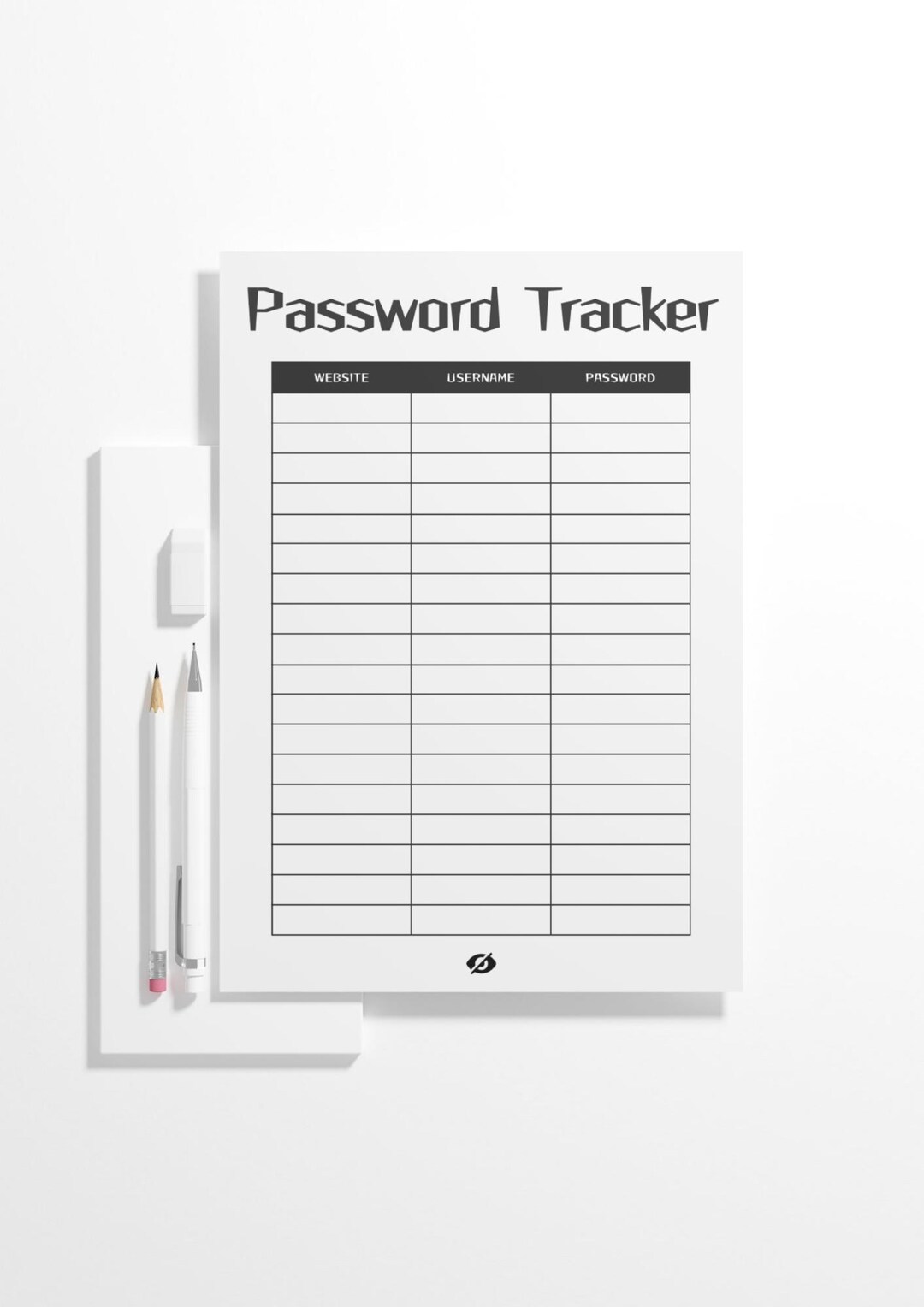 Digital Password Tracker | Printable Password Log | Password Organizer ...