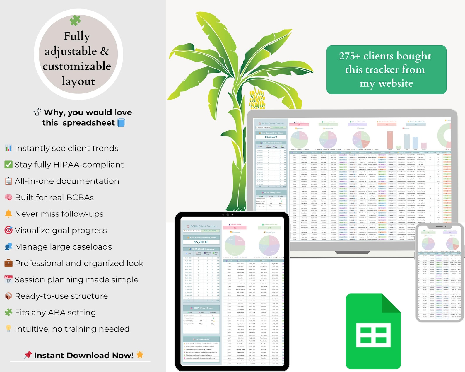 BCBA Client Tracker - Bcba Tracker - Aba Planner - Bcba Resources ...
