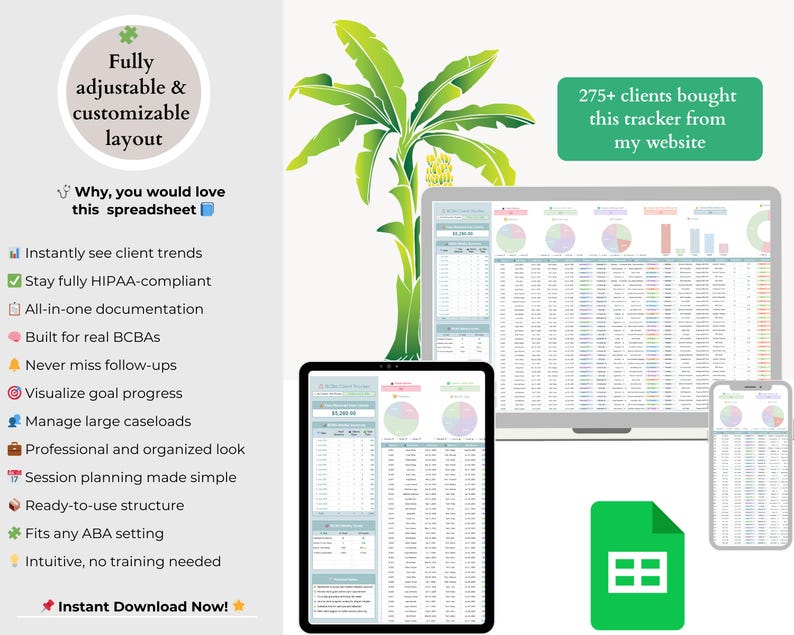 BCBA Client Tracker - Bcba Tracker - Aba Planner - Bcba Resources ...