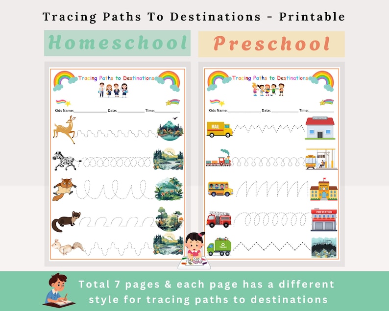 Tracing Worksheets - Preschool Worksheets - Tracing Activities ...