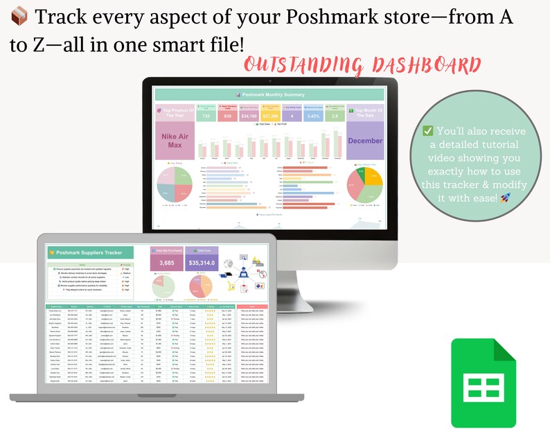 Poshmark Seller Spreadsheet - Poshmark Spreadsheet - Poshmark Seller ...