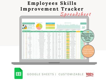 Employees Skills Improvement Tracker - Employee Growth - Employee Skill ...