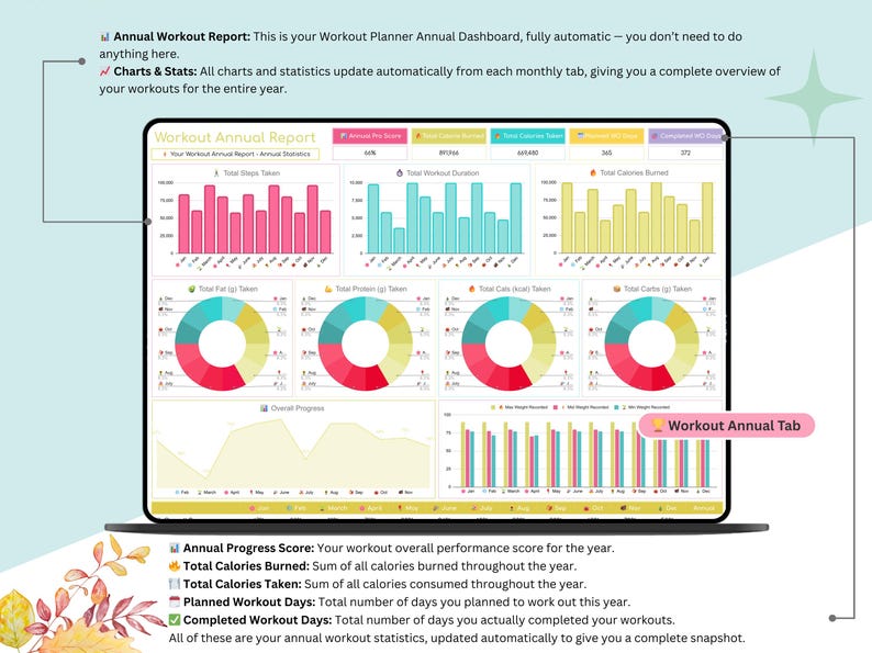 Workout Planner - Workout Spreadsheet Template - Workout Planner and ...