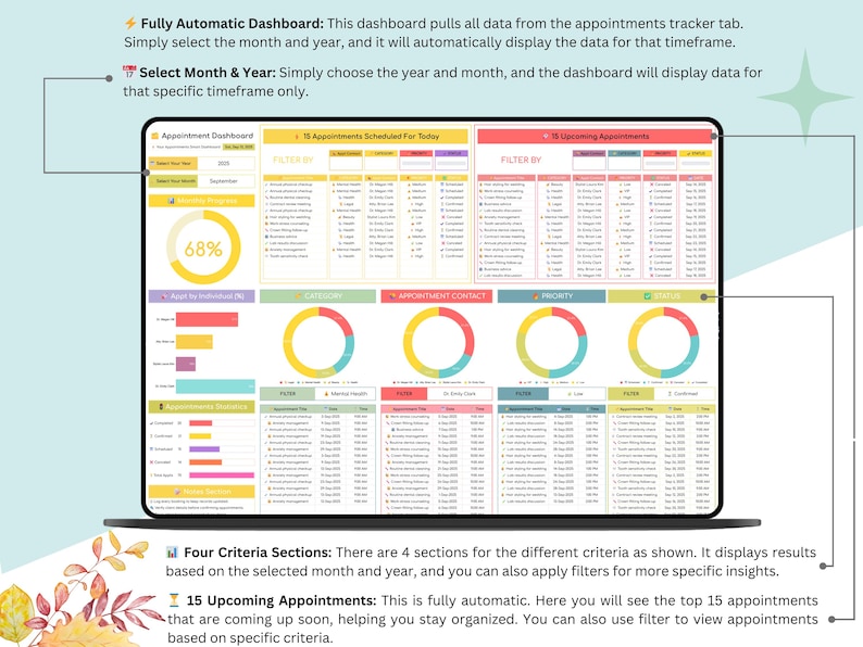 Appointment Tracker - Appointment Planner - Appointment Schedule ...