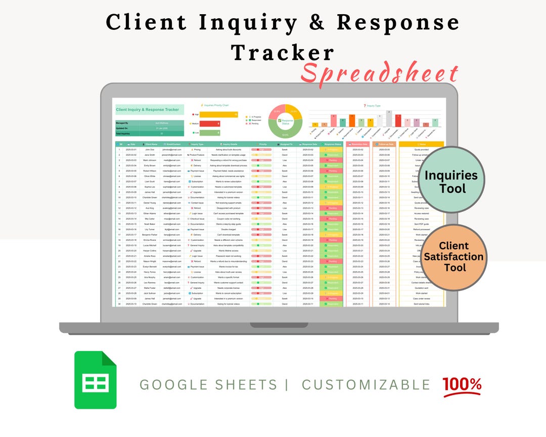 Client Inquiries and Response Tracker - Client Tracker - Client ...