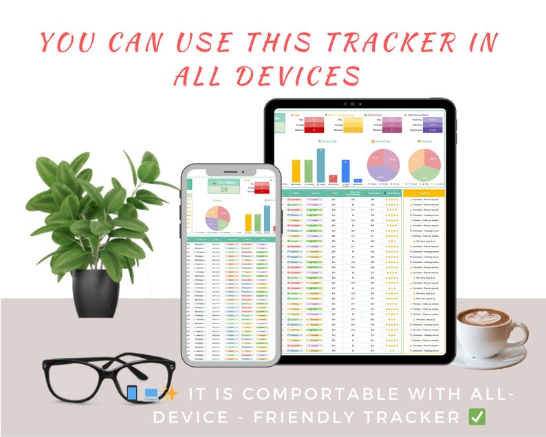 Lawn Care Client Tracker - Lawn Care Client Log - Lawn Care Template ...