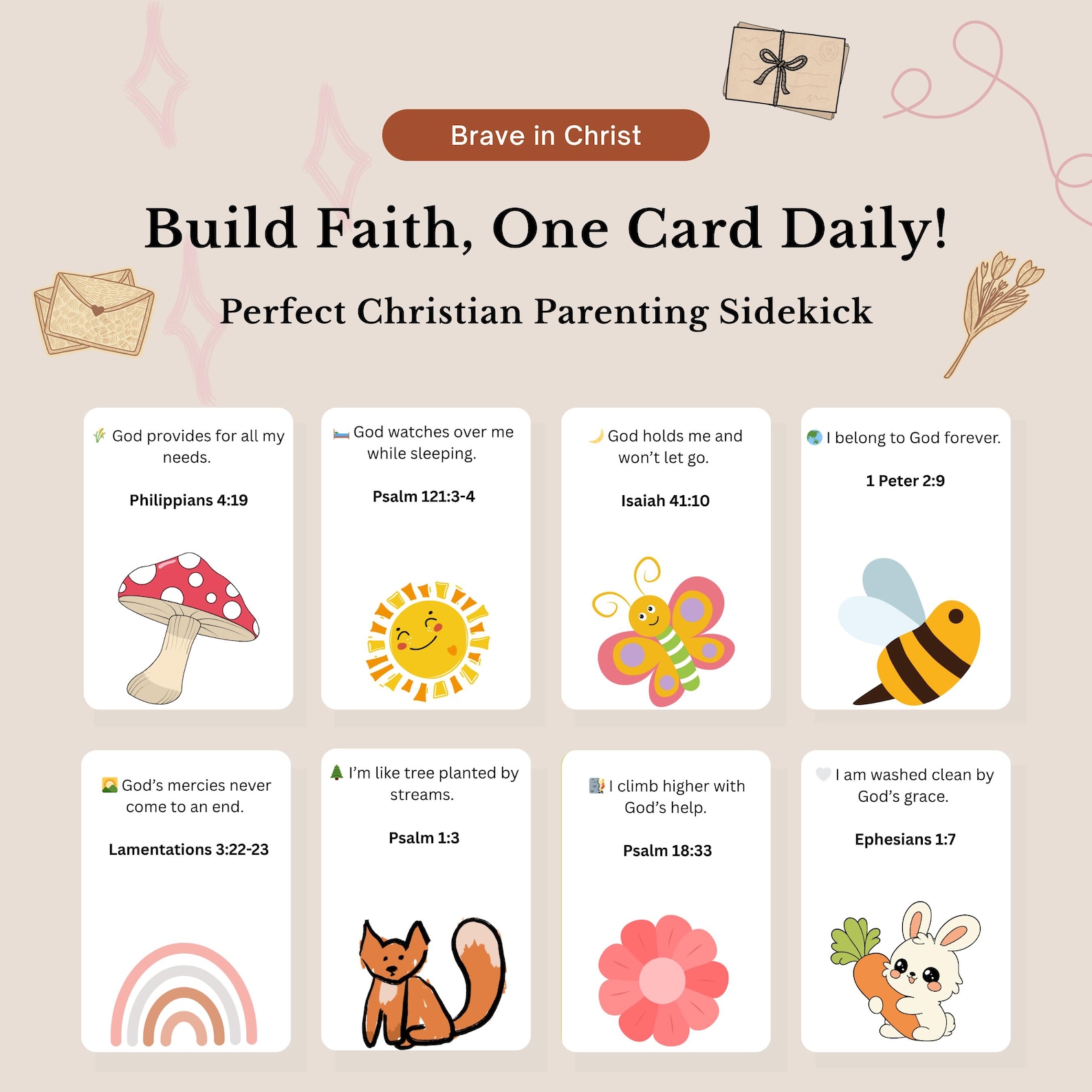 Bible Affirmation Cards - Bible Affirmation Cards Kids -bible ...